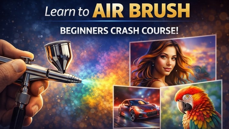 Learn to Air Brush - Beginners Crash Course! - StudyBullet.com
